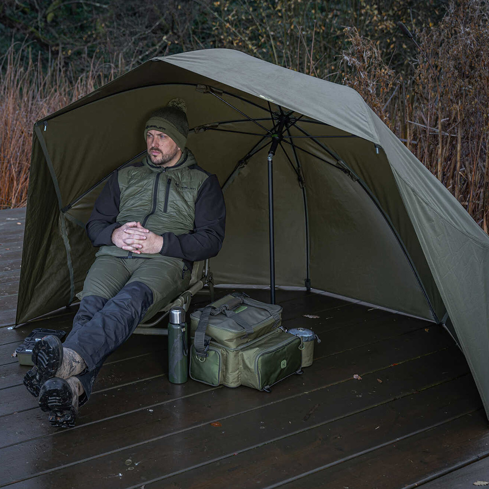 Korum Progress Graphite Brolly Shelter 50"|Coarse Fishing Shelter ...