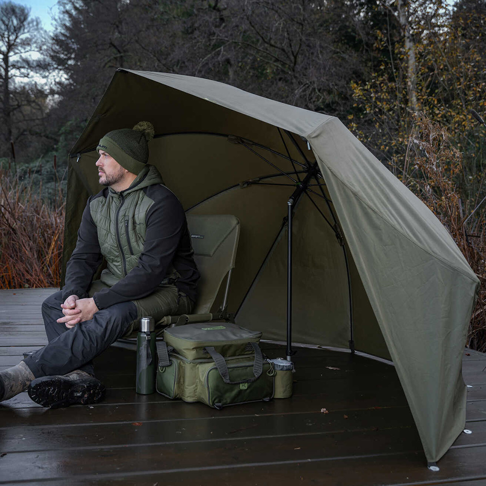 Korum Progress Graphite Brolly Shelter 50"|Coarse Fishing Shelter ...