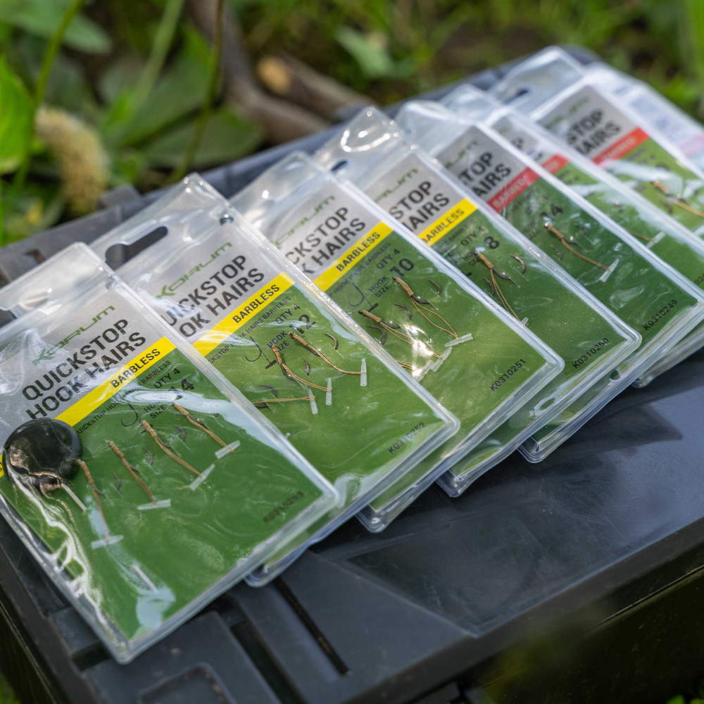 Korum Quickstop Hook Hairs Micro Barbed | Fishing Hooks | Angling Direct