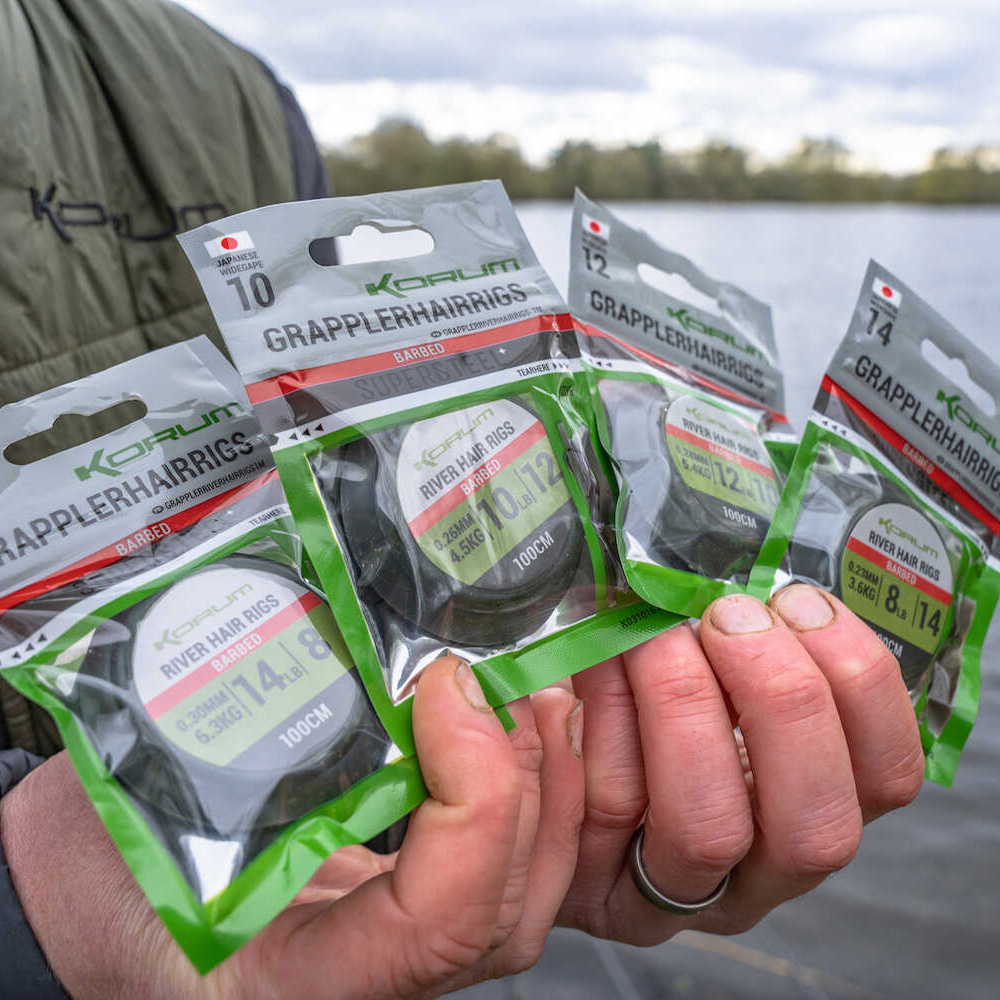 Korum Fishing Tackle KORUM QUICKSTOP 4" BARBLESS HAIR RIGS - SUPERSTEEL ...