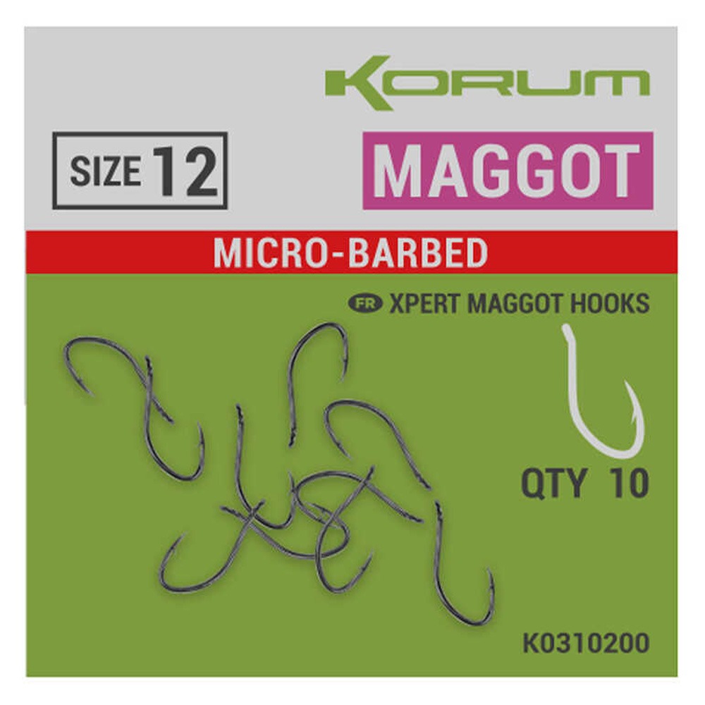 Korum Xpert Maggot Hooks: Boost Catch Rate & Hook Security