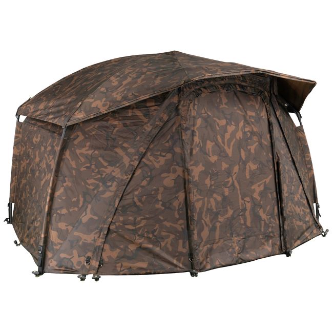 Fox Frontier Lite Camo Bivvy & Camo Vapour Peak Shelter