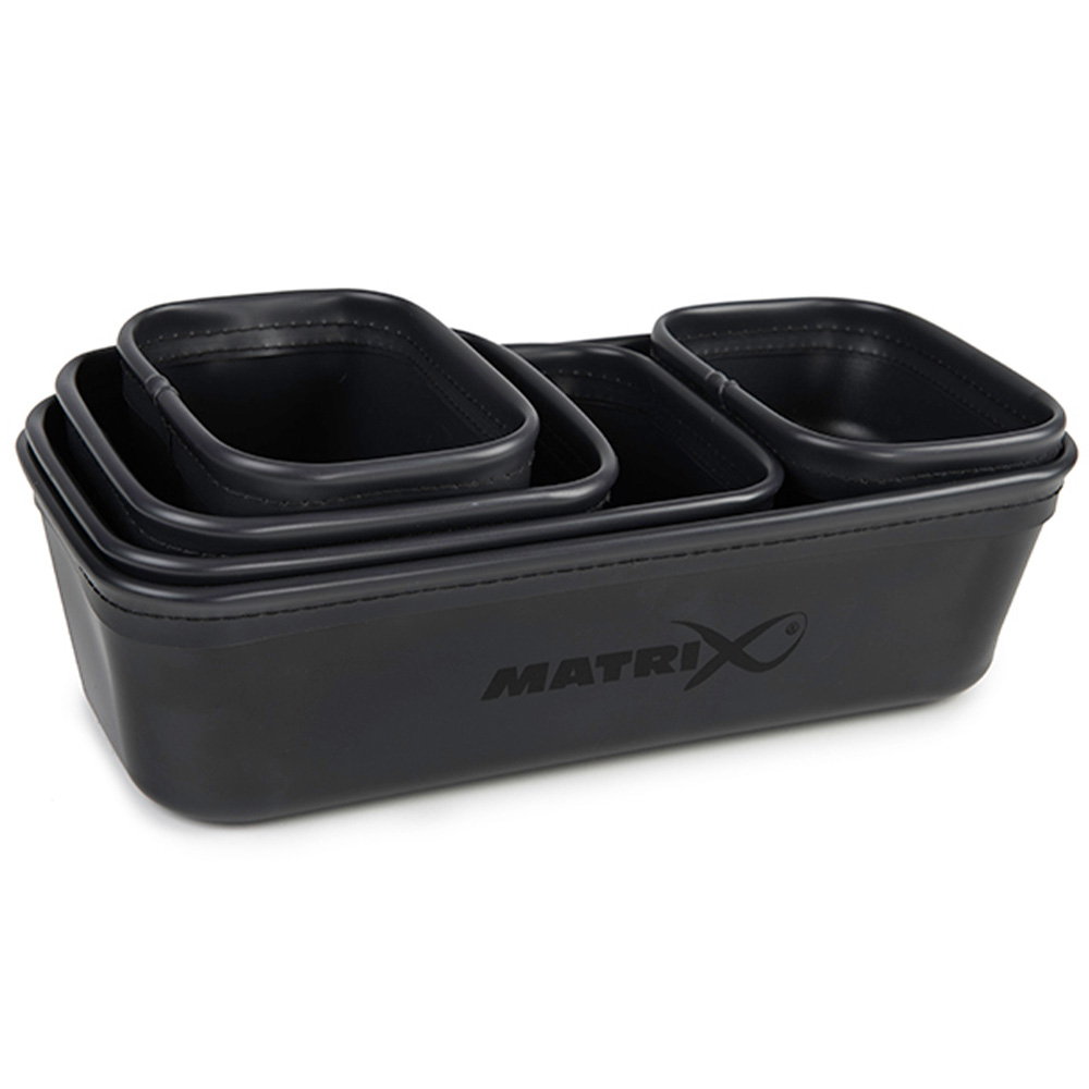 Matrix EVA Stacking Bait Tub Set | Durable & Compact