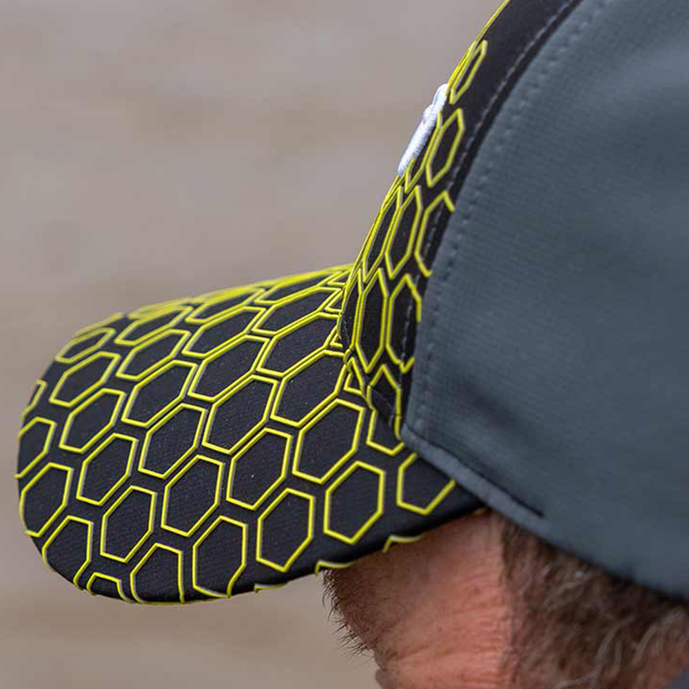 Matrix Hex Print Black Baseball Cap | Coarse Fishing Caps | Angling Direct