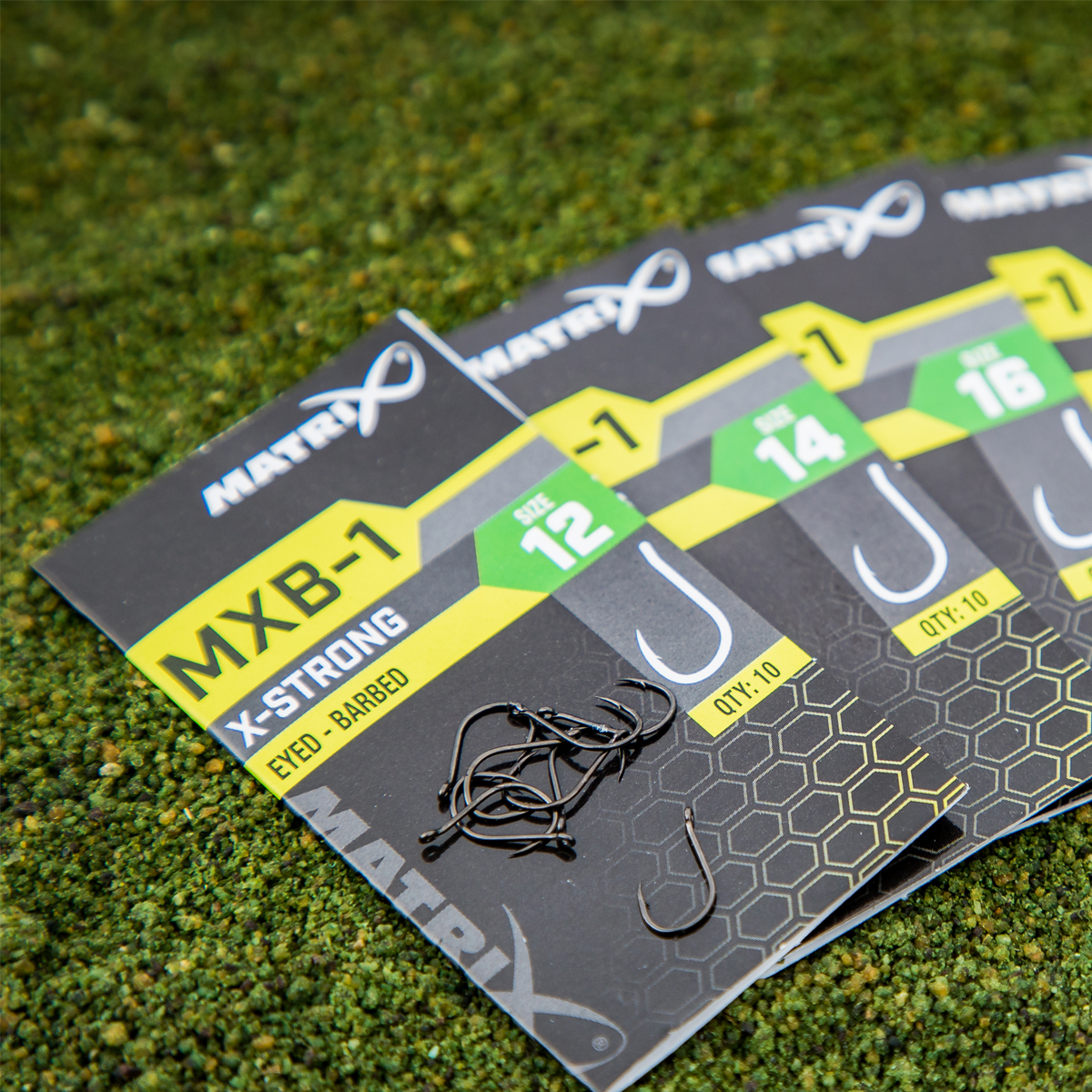 Matrix MXB-1 X-Strong Eyed Barbed Hooks