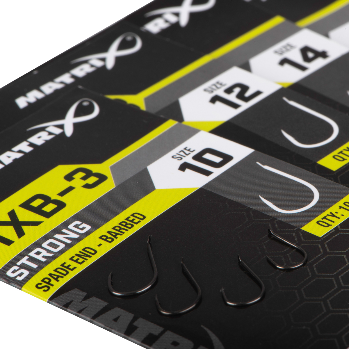 Matrix MXB-3 Strong Spade End Barbed Hooks