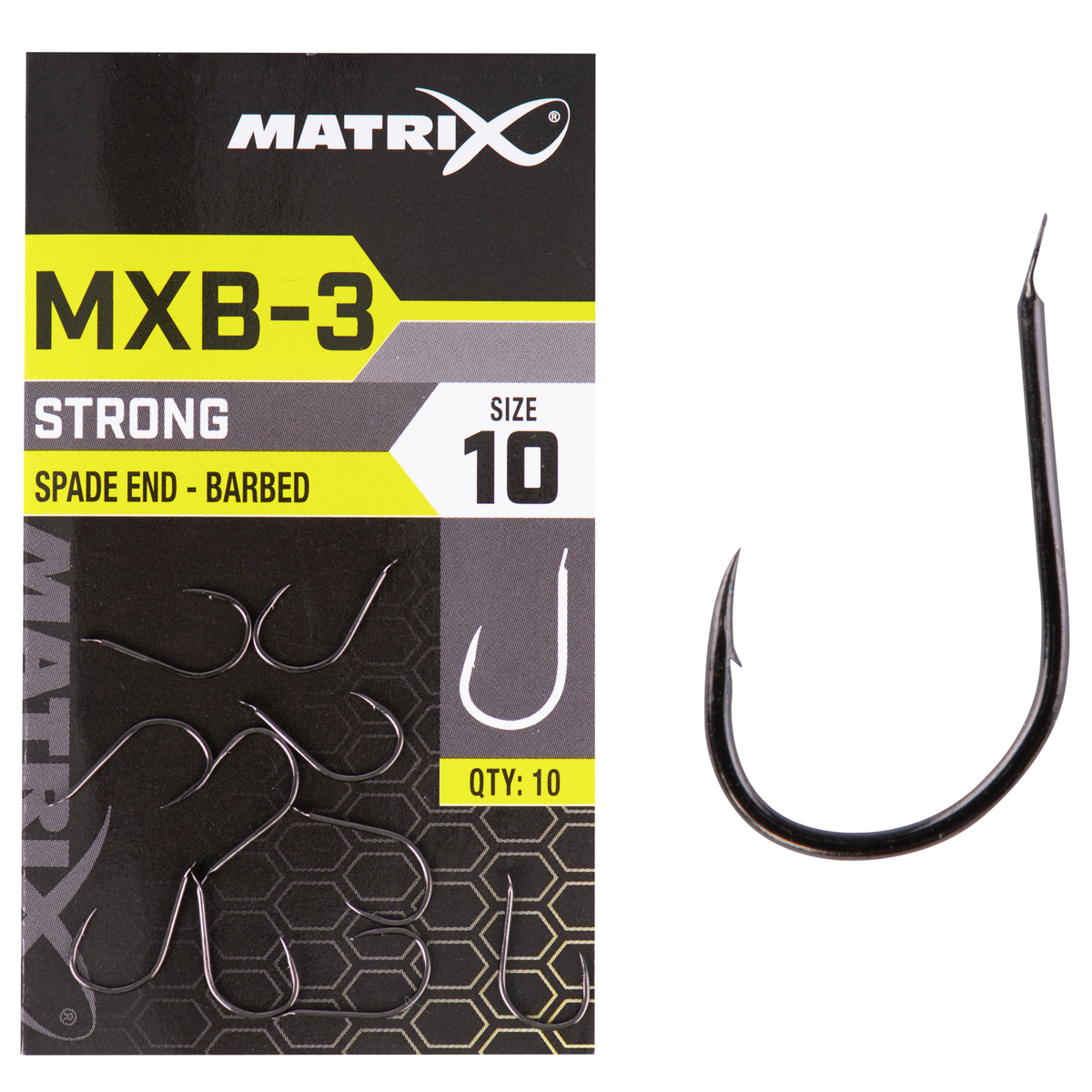 Matrix MXB-3 Strong Spade End Barbed Hooks