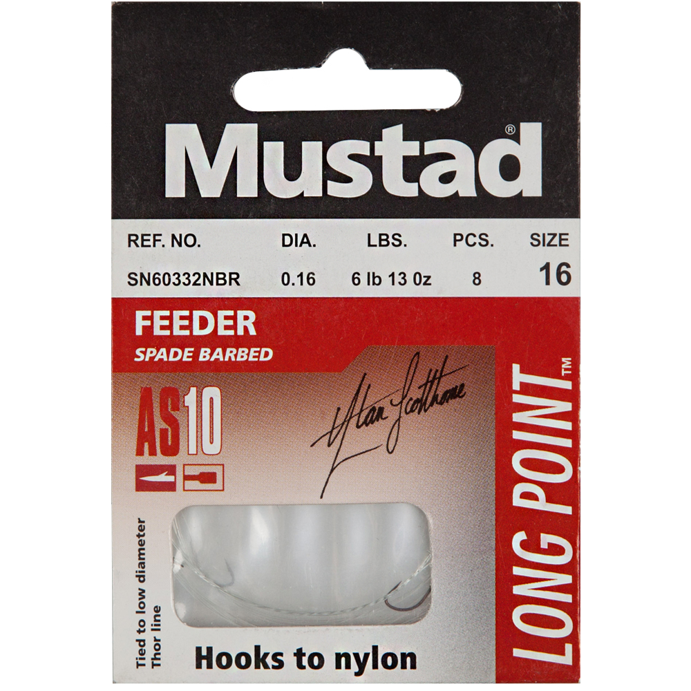 Mustad As10 Feeder Hooks To Nylon
