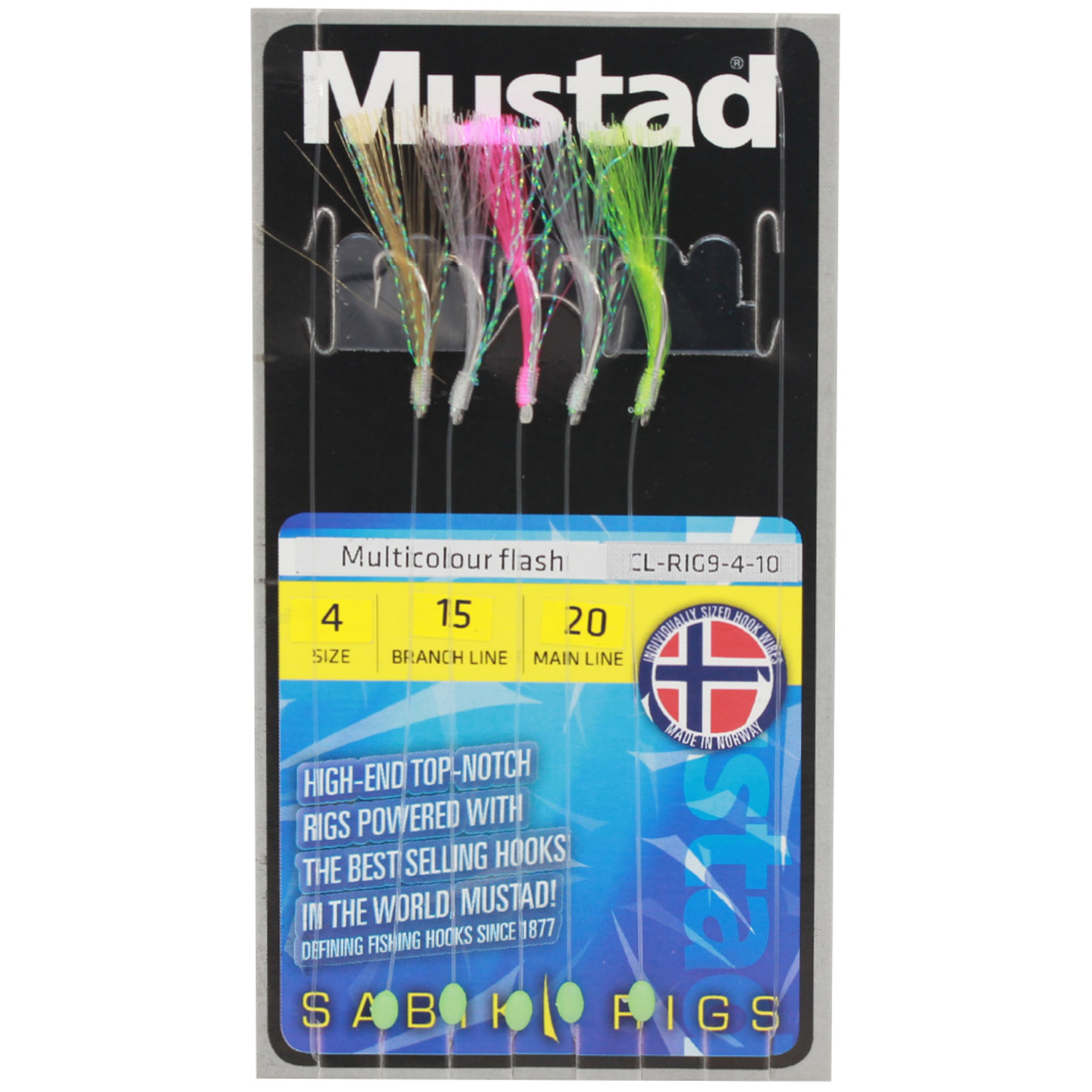 Mustad Sabiki Multicolor Flash Rigs