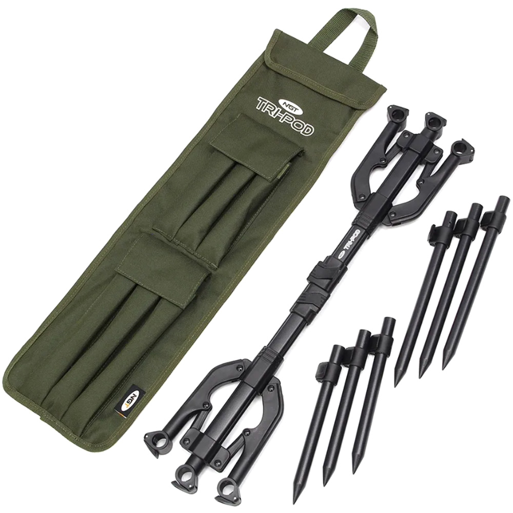NGT Tri-Pod - 3 Rod Pod + Case