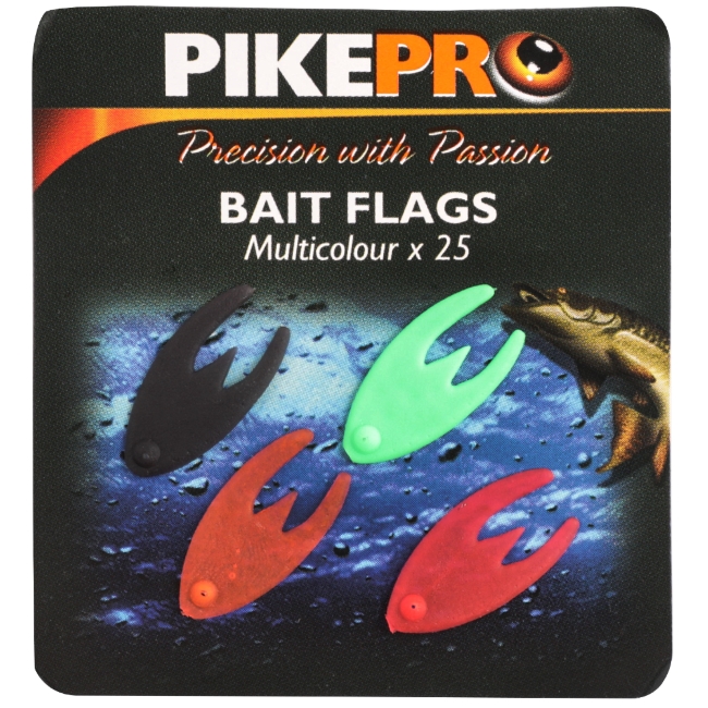 PikePro Multi Coloured Bait Flags