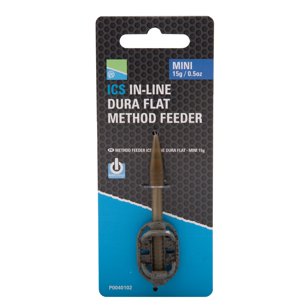 Preston ICS In-Line Dura Flat Mini Method Fishing Feeder