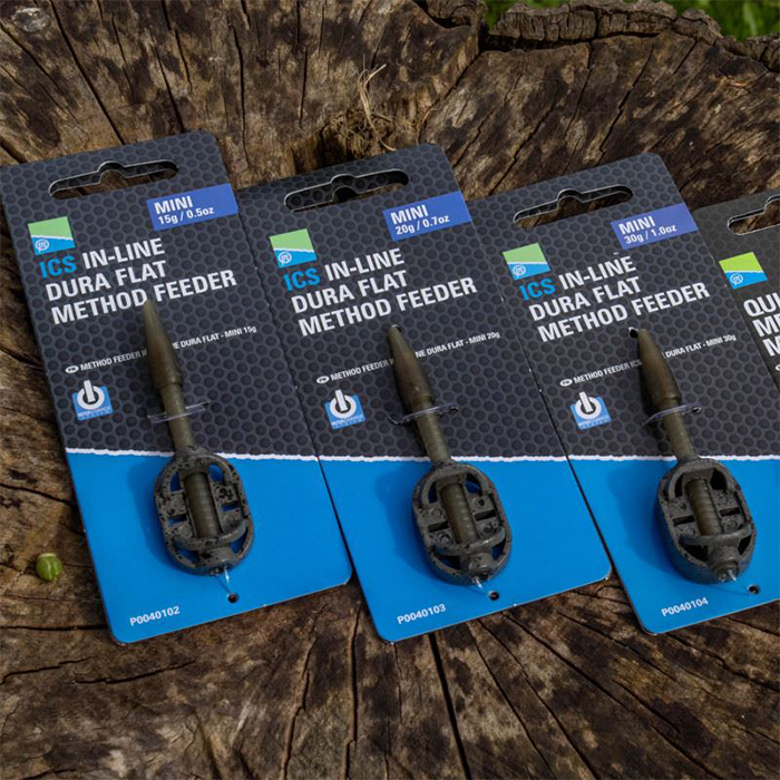 Preston ICS In-Line Dura Flat Mini Method Fishing Feeder