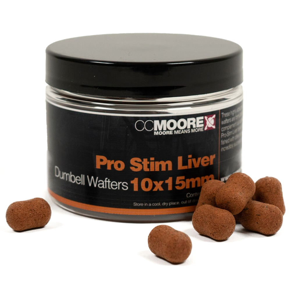 CC Moore Pro-Stim Liver Dumbell Wafters|Carp Fishing Bait|Angling Direct