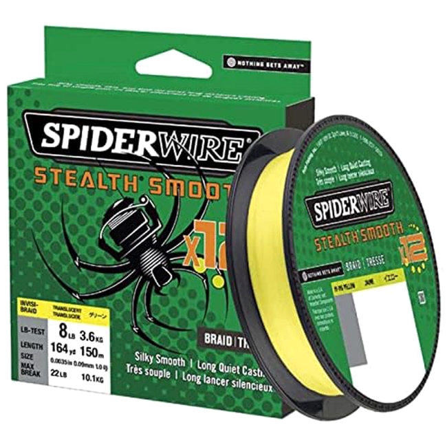 Spiderwire Stealth Smooth X12 High-Vis Yellow Braid - Pike Fishing ...