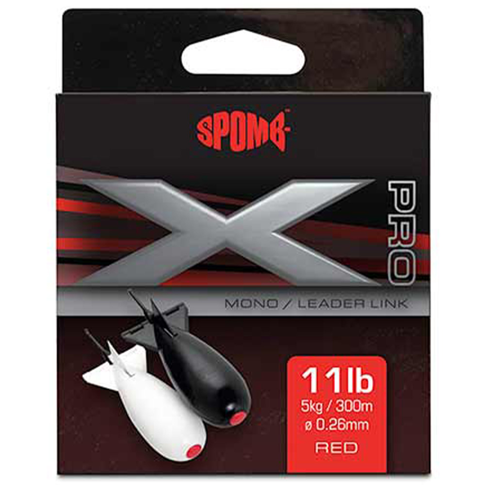 Spomb X Pro Red Mono 300m | Monofilament Fishing Line | Angling Direct