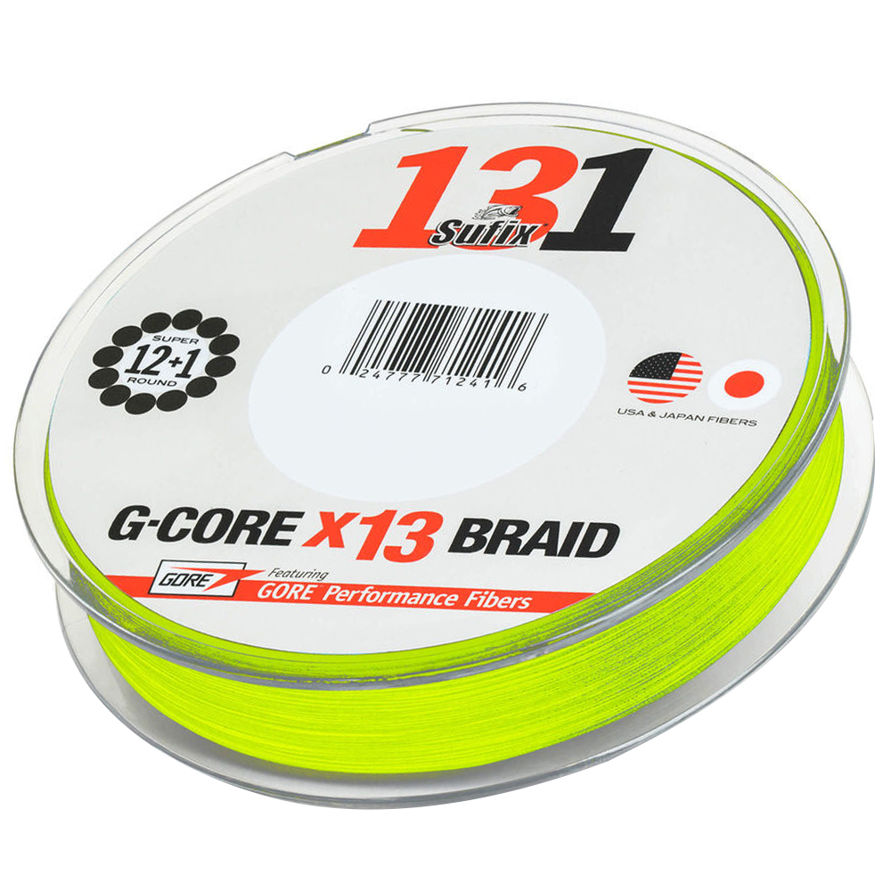 Sufix 131 G-Gore Braid Neon Chartreuse 150m | Angling Direct
